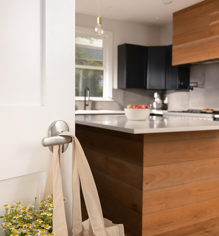 Contemporary interior design | door hardware styles | Schlage